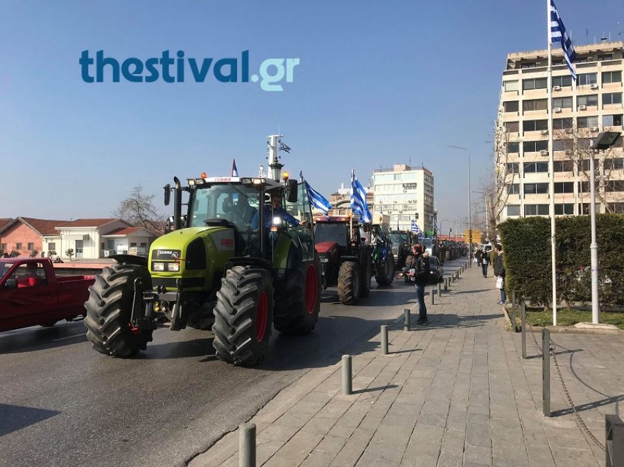 ΤΩΡΑ: Μπήκαν στην Θεσσαλονίκη τα τρακτέρ (ΦΩΤΟ & VIDEO)