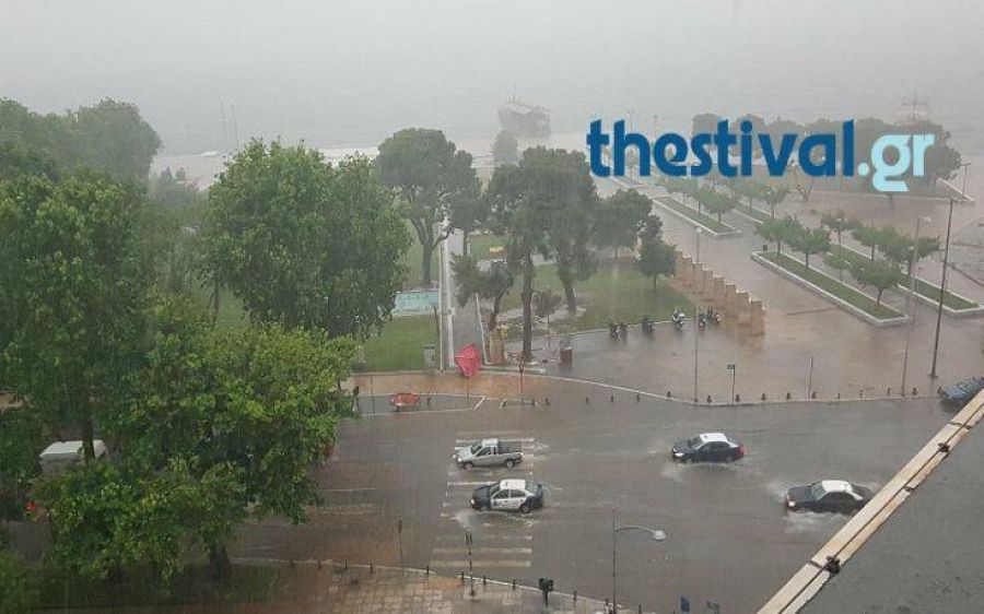 "Πρωτόγνωρη η καταιγίδα που χτύπησε τη Θεσσαλονίκη"