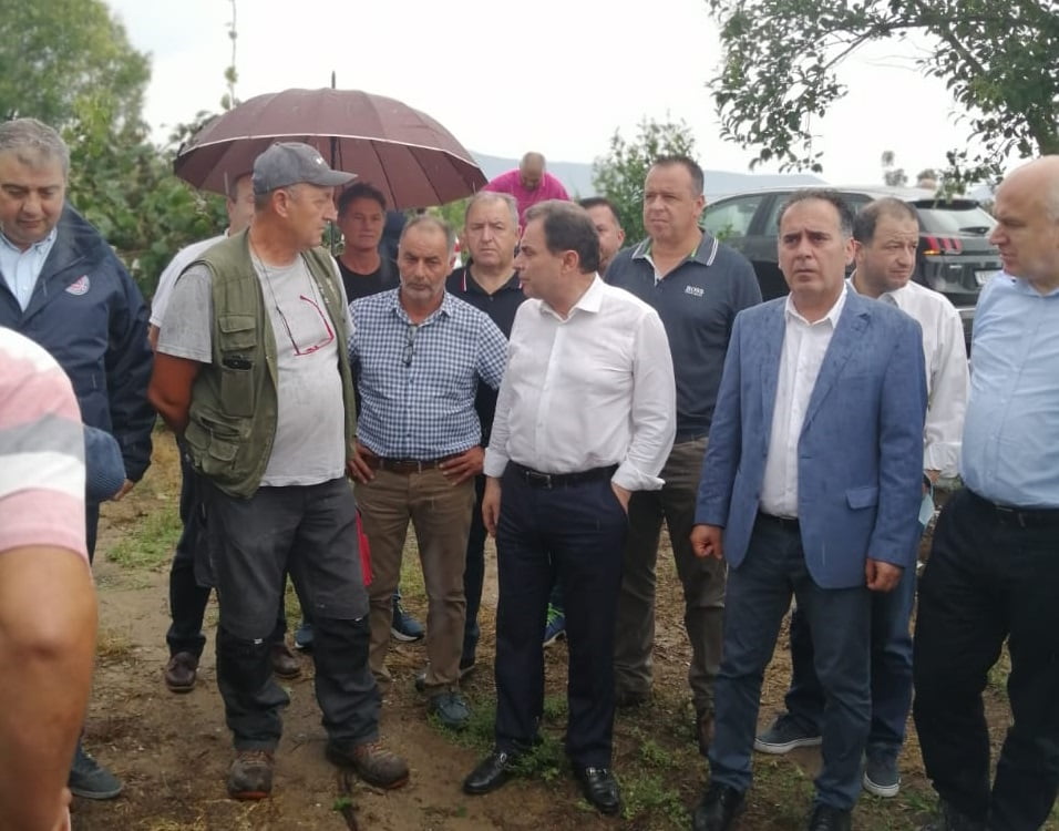 Στις πληγείσες από καταστροφές καλλιέργειες της Ξάνθης ο Γ. Γεωργαντάς ...