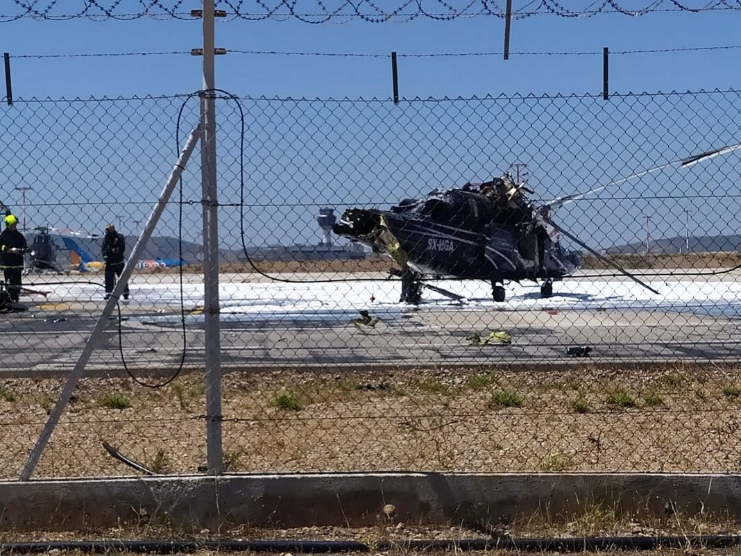 Φωτιά σε ελικόπτερο στο αεροδρόμιο Ελ. Βενιζέλος – Στο νοσοκομείο ο ...