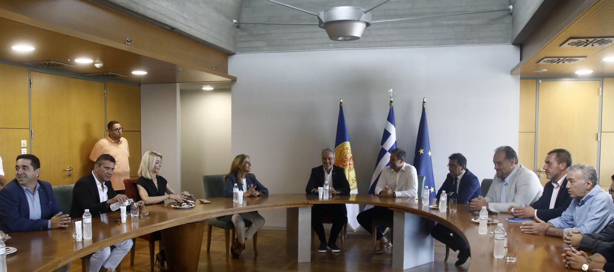 Συνάντηση Κ. Ζέρβα με Ζ. Ράπτη και Γ. Σταμάτη - "Ο Δ. Θεσσαλονίκης ...