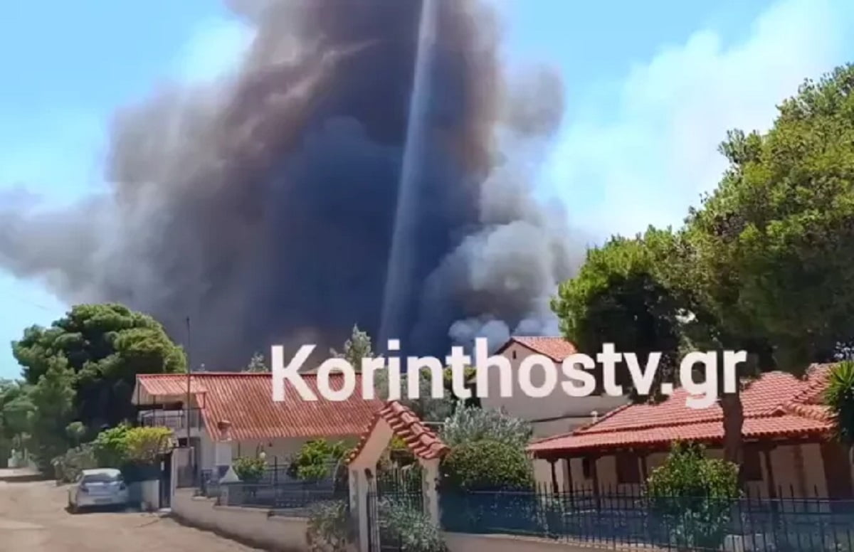 Φωτιά στο Λουτράκι: Έκλεισε η Εθνική Οδός Αθηνών – Κορίνθου και στα δύο ...