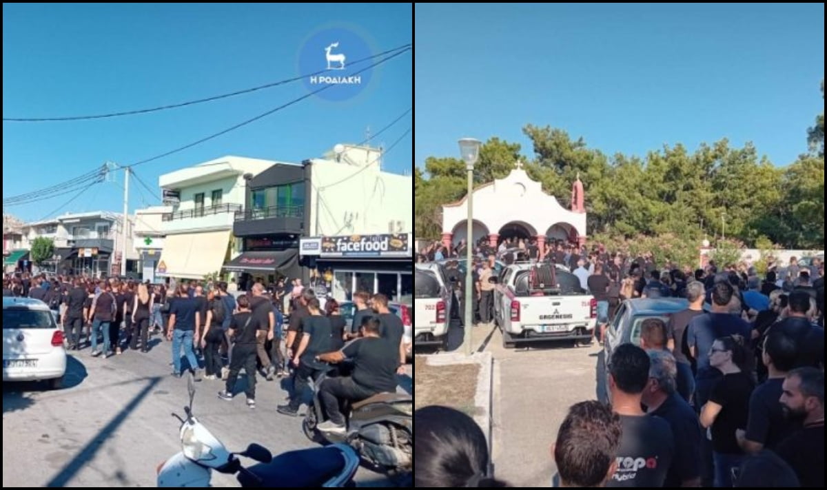 Ρόδος: Πλήθος κόσμου και θρήνος στην κηδεία του 40χρονου εθελοντή ...