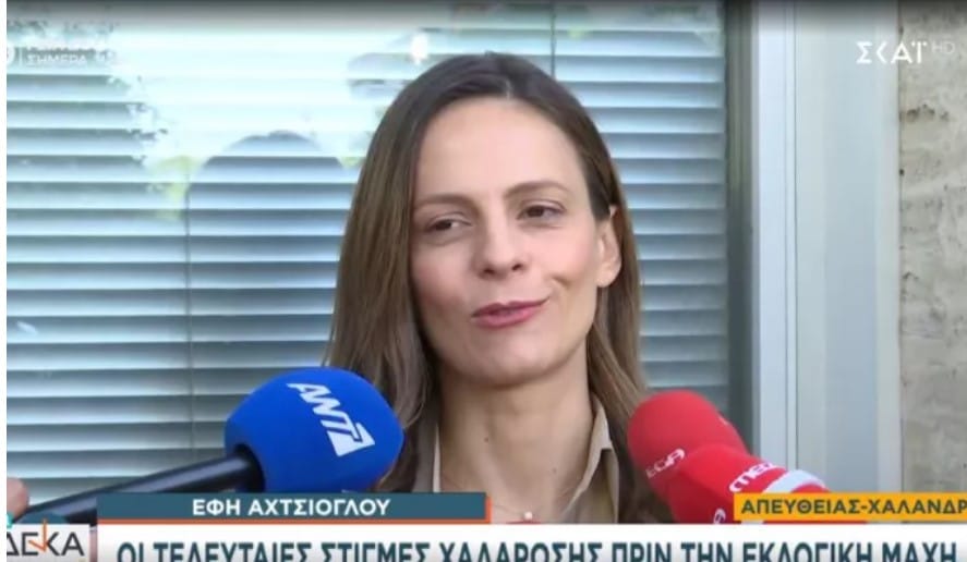 Έφη Αχτσιόγλου: Στιγμές χαλάρωσης πριν από τις κάλπες - Τι δήλωσε στις ...